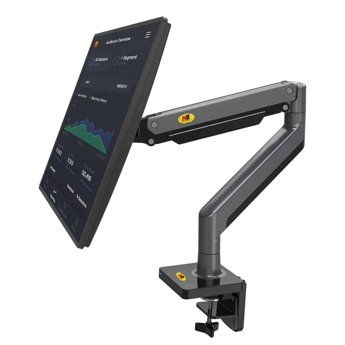 North Bayou computer monitor stand - Single Arm G45 (40-Inch 12Kg ...